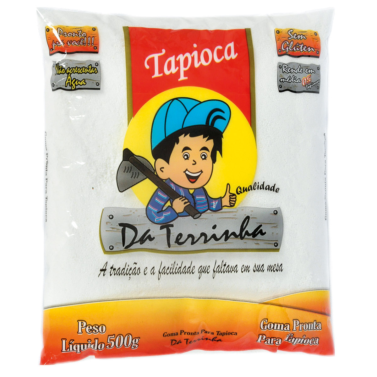 Farinha para Tapioca - Pacote 500g - da Terrinha | Divulgacao.com